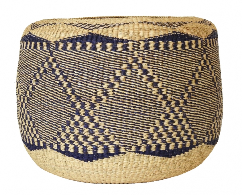 Dukor Basket - hand made, woven using natural dyes and fibres